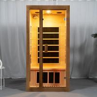 China Hemlock Wood Indoor Home Full Spectrum Sauna 2 Person Size OEM Acceptable for sale