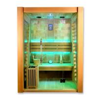 China Traditional Steam Wooden Indoor Electric Heater Sauna Room For 3 Person for sale