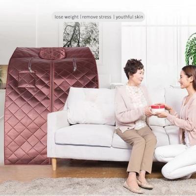 China Indoor Therapy Easy Setup Portable Far Infrared Foldable Sauna 1 Person Size for sale
