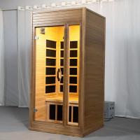 China Radiant Indoor Carbon Heaters Mini Wooden Infrared Sauna 1 - 2 Person for sale