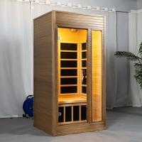 China Radiant Indoor Carbon Heaters Mini Wooden Infrared Sauna 1 - 2 Person for sale