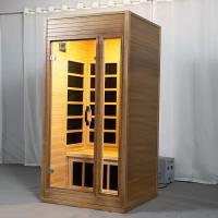China Home Hemlock Wood Carbon Fiber Heating Far Infrared Sauna Cabin 2 Person for sale