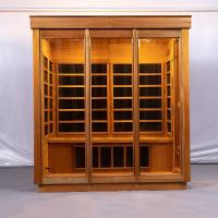 China 4 Person Indoor Solid Wood Carbon Far Infrared Sauna Room With Glass Door for sale