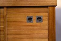 China 4 Person Indoor Solid Wood Carbon Far Infrared Sauna Room With Glass Door for sale