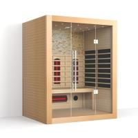 China Canadian Red Cedar Full Spectrum 3 Person Dry Wooden Sauna Room Indoor for sale