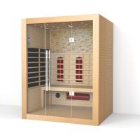 China Canadian Hemlock Full Spectrum Dry Wooden Indoor Sauna Room 3 Person for sale