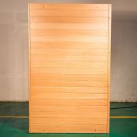 China 3 Person Indoor Full Spectrum Wooden Home Dry Sauna Room In Hemlock for sale