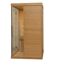 China 3KW Home Indoor Use Traditional Steam Wooden Sauna Room For 2 People for sale