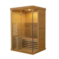 China 3KW Home Indoor Use Traditional Steam Wooden Sauna Room For 2 People for sale