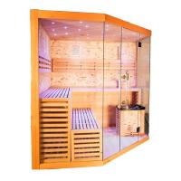 China 6000W Stove Heater Indoor Use Red Cedar Wood Steam Sauna Room For 6 Person for sale