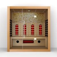 China Full Spectrum And Carbon Heater Wooden Indoor Dry Sauna 4 People Size for sale