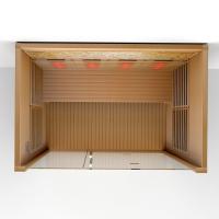 China Full Spectrum And Carbon Heater Wooden Indoor Dry Sauna 4 People Size for sale