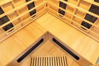 China Red Cedar Wood Indoor Ceramic Heater Infrared Sauna Room Modern Design for sale