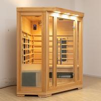 China Red Cedar Wood Indoor Ceramic Heater Infrared Sauna Room Modern Design for sale