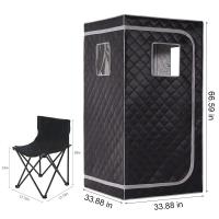 China Detox Therapy Full Size 1 Person Full Body Weight Loss Infrared Sauna Tent 1300W for sale