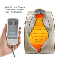 China Smartmak 1050W Home Indoor 1 Person Far Infrared Sauna Tent With Hat for sale