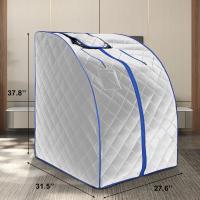 China Portable Far Infrared Sauna With Heating Foot Pad And Foldable Reinforced Chair for sale