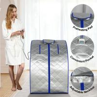 China Portable Far Infrared Sauna With Heating Foot Pad And Foldable Reinforced Chair for sale