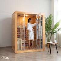 China 2-In-1 Combined Infrared Indoor Home 3 Person Steam Sauna Wooden for sale