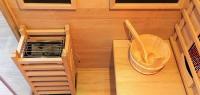 China 2-In-1 Combined Infrared Indoor Home 3 Person Steam Sauna Wooden for sale