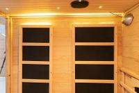 China 2-In-1 Combined Infrared Indoor Home 3 Person Steam Sauna Wooden for sale