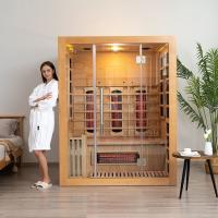 China 2-In-1 Combined Infrared Indoor Home 3 Person Steam Sauna Wooden for sale