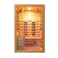 China Indoor Wooden Small Infrared & Steam Combination Sauna 2 Person for sale