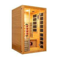 China Indoor Wooden Small Infrared & Steam Combination Sauna 2 Person for sale