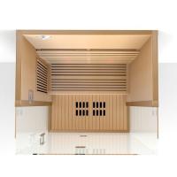 China Full Spectrum And Carbon Heater Solid Wood 2 Person Infrared Sauna For Home for sale