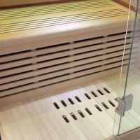 China Full Spectrum And Carbon Heater Solid Wood 2 Person Infrared Sauna For Home for sale