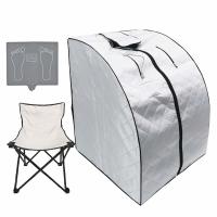 China Oversized Infrared Sauna Individually Heated Foot Pad & Foldable Chair For Relaxation for sale