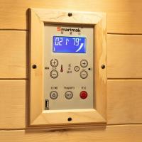 China Luxury Solid Wood Canadian Hemlock 1 Person Home Infrared Sauna Wooden Small for sale