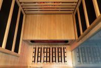 China Luxury Solid Wood Canadian Hemlock 1 Person Home Infrared Sauna Wooden Small for sale