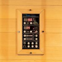 China Gorgeous 3 Person Indoor Wooden Traditional Steam And Infrared Sauna Combined for sale