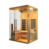 China Gorgeous 3 Person Indoor Wooden Traditional Steam And Infrared Sauna Combined for sale