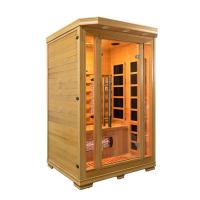 China Wooden Indoor 1750W 2 Person Infrared Sauna Low EMF for sale