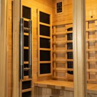 China Wooden Indoor 1750W 2 Person Infrared Sauna Low EMF for sale