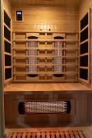 China Wooden Indoor 1750W 2 Person Infrared Sauna Low EMF for sale