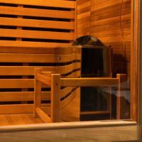 China 6 People Red Cedar Wood Traditional Stove Heater Outdoor Dry Sauna Unique Design for sale