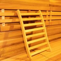 China 6 People Red Cedar Wood Traditional Stove Heater Outdoor Dry Sauna Unique Design for sale