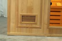 China Home Small Wooden Traditonal Steam 2 Person Sauna With 3KW Electric Stove for sale