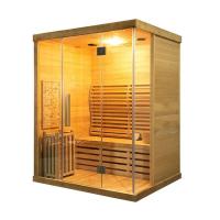 China Solid Wood Indoor 3KW Family Steam Sauna Room 3 Person for sale