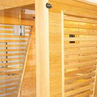 China Indoor 3KW Hemlock Wood Traditional Steam 2 Person Sauna Room Luxurious for sale