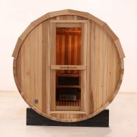 China 4.5KW Stove Heater 2 Person Dry Wet Steam Wooden Barrel Sauna Outdoor for sale