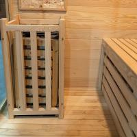 China Luxurious Solid Wood Hemlock 3 Person Traditional Home Sauna Room 3000W for sale