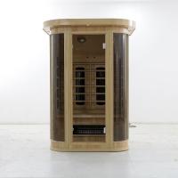 China 1750W Indoor Solid Wood Full Spectrum Infrared Home Sauna Room 2 Person for sale