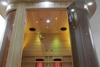 China 1750W Indoor Solid Wood Full Spectrum Infrared Home Sauna Room 2 Person for sale