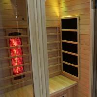 China 1750W Indoor Solid Wood Full Spectrum Infrared Home Sauna Room 2 Person for sale