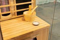 China Full Spectrum And Stove Heater Wooden Indoor Infrared Steam Sauna Combine for sale