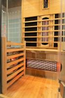 China Full Spectrum And Stove Heater Wooden Indoor Infrared Steam Sauna Combine for sale